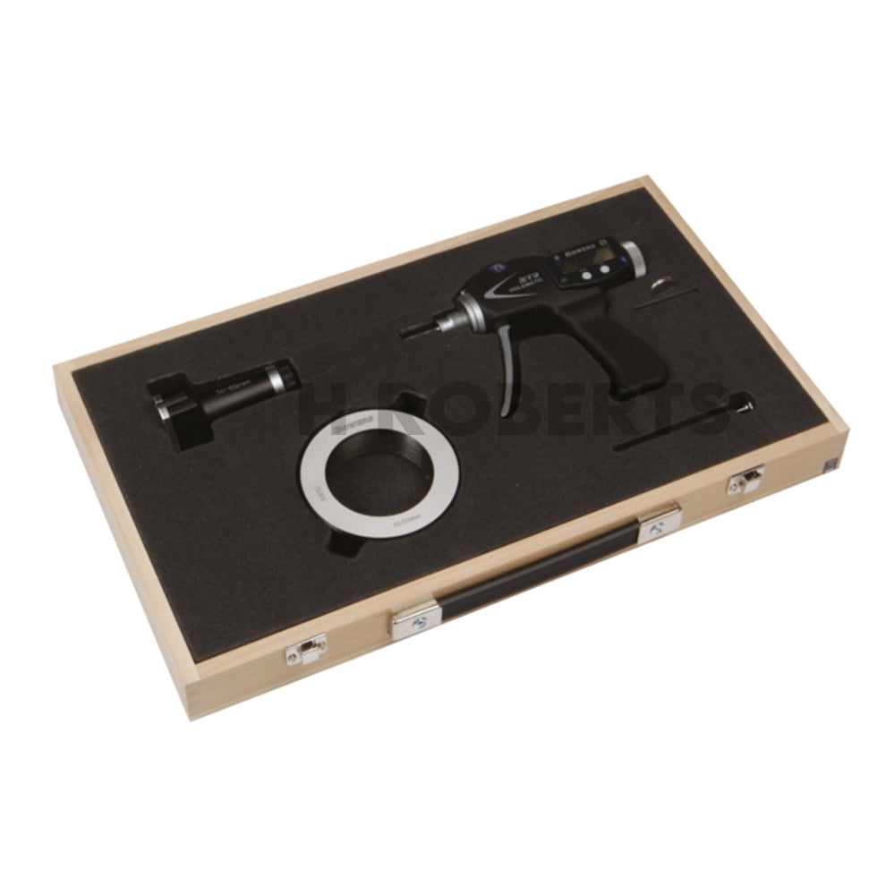 Bowers XTH50M-BT Digital Pistol Grip Bore Gauge, Range 50-65mm, Resolu ...