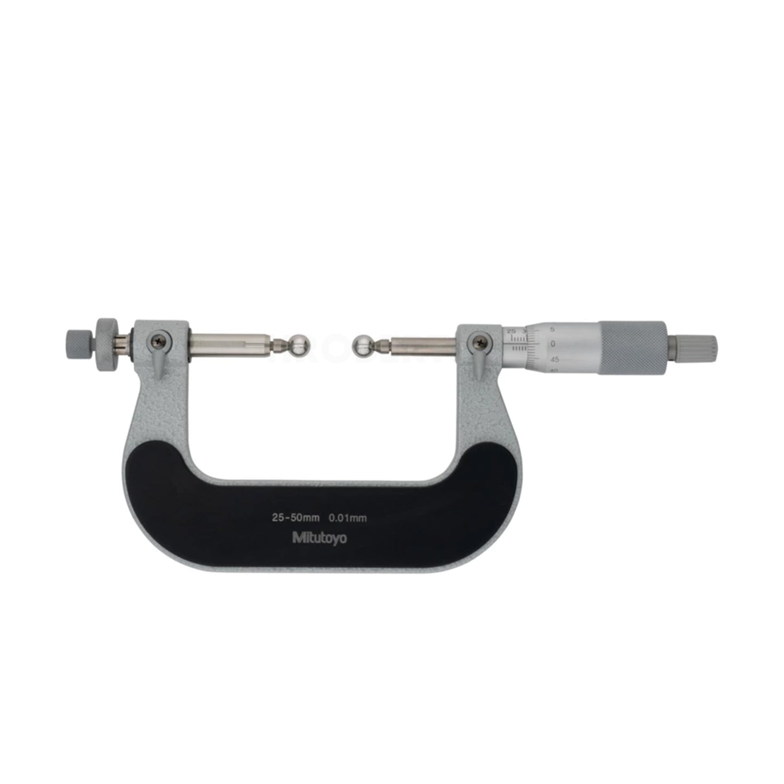 Mitutoyo 124-174 Interchangeable Anvil Gear Tooth Micrometer, Range 25 ...