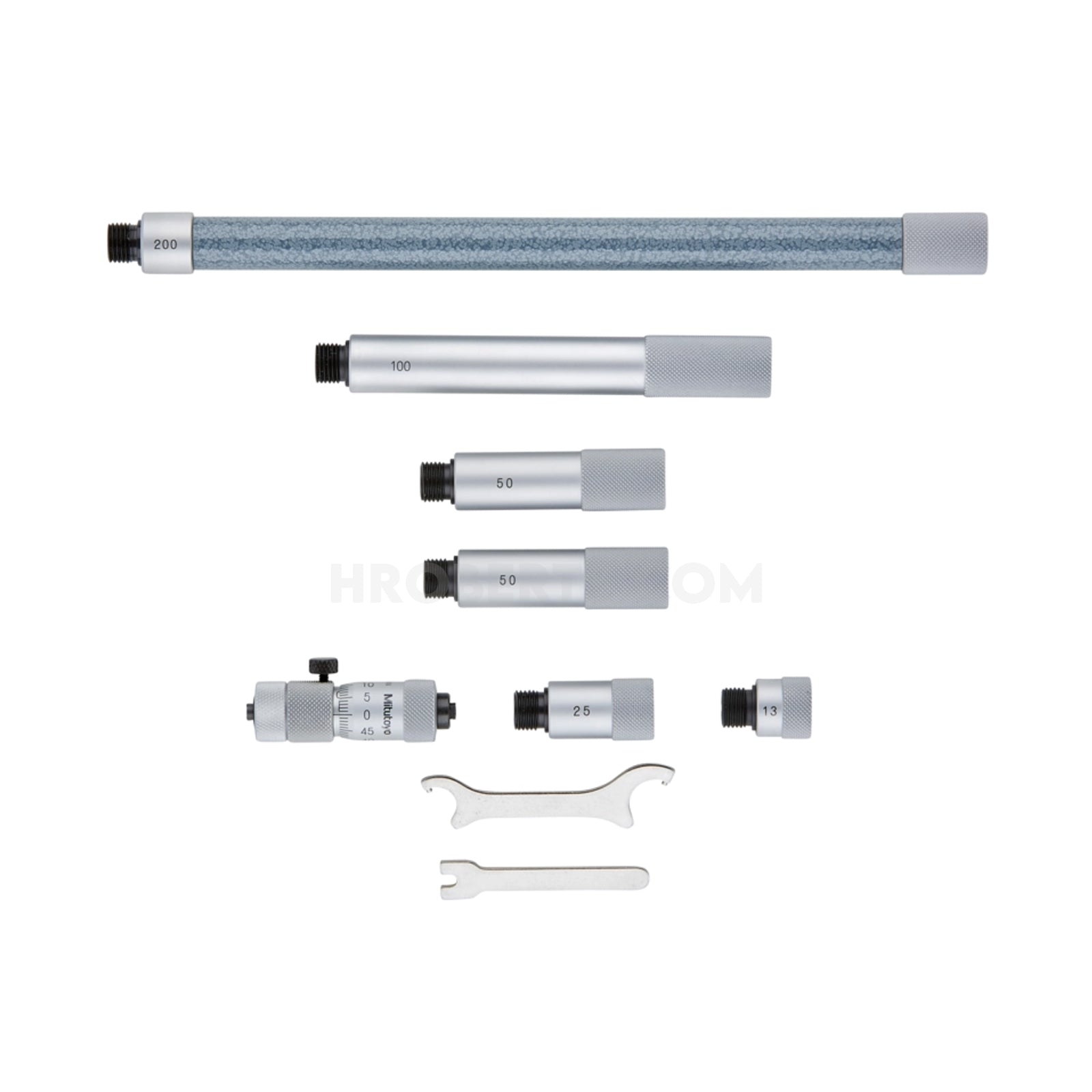 Mitutoyo 137-208 Extension Tube Inside Micrometer, Range 50-500mm, Gra ...