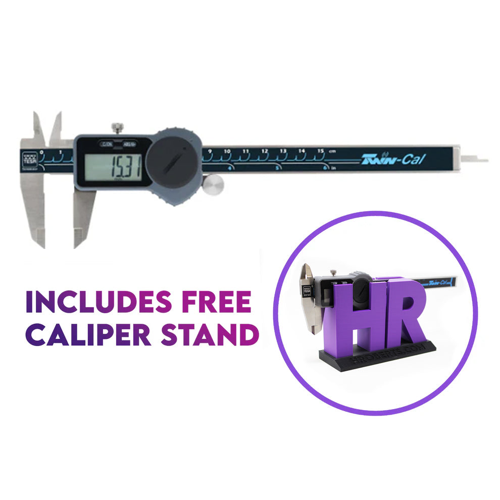 Tesa 00530094 Twin-Cal Digital Caliper, Range 0-150mm / 0-6", Resoluti ...